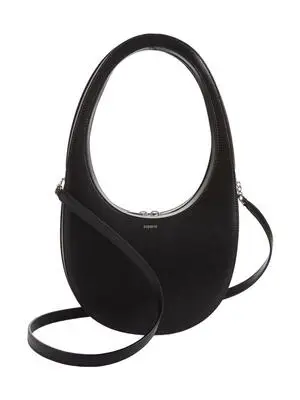 Coperni Small Swipe Leather Crossbody Bag - Black