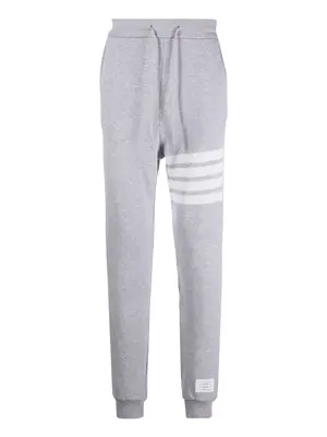 Thom Browne 4-bar Knitted Track Pants - Grey