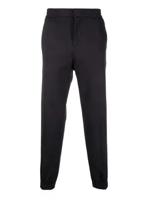 Emporio Armani Mid-rise Tapered Trousers - Blue