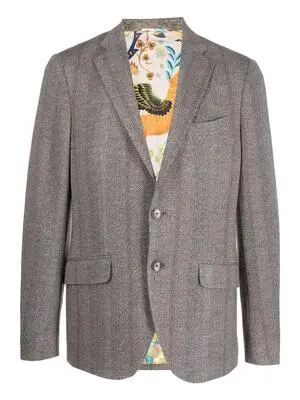Etro Herringbone Striped Blazer - Neutrals