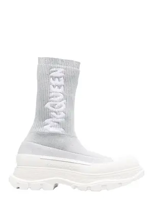Alexander McQueen Tread Slick Sock-style Boots - Grey