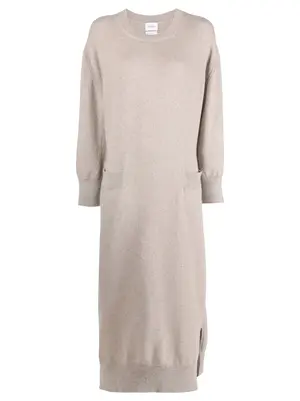 BARRIE Iconic Knit Midi Dress - Neutrals