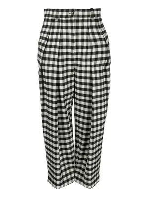 Kenzo Checkerboard Culottes - Black