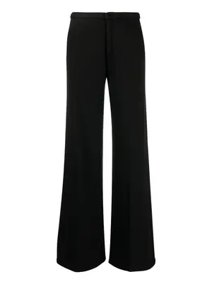 FORTE_FORTE High-rise Wide-leg Trousers - Black