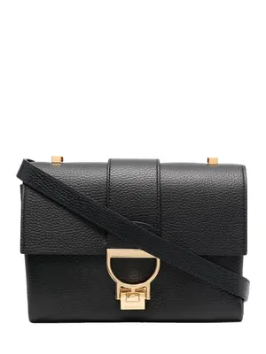 COCCINELLE Arlettis Pebbled-leather Satchel - Black