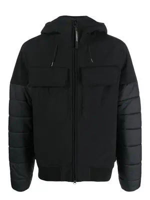 C.P. COMPANY Goggle-detail Hooded Jacket - Black
