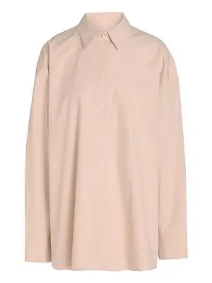 LOULOU STUDIO Espanto Cotton-Poplin Shirt Blush