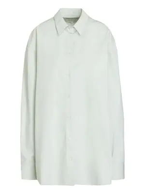 Loulou De Saison Espanto Cotton-poplin Shirt - Mint