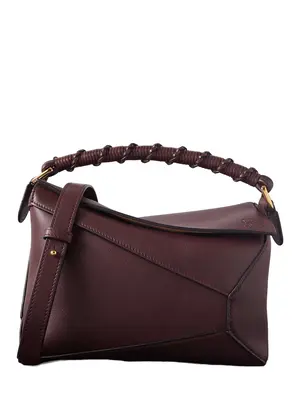 Loewe Puzzle Edge Small Shoulder Bag Dark Purple