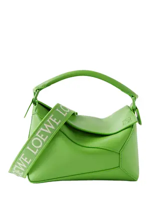 Loewe Puzzle Edge Small Shoulder Bag Green