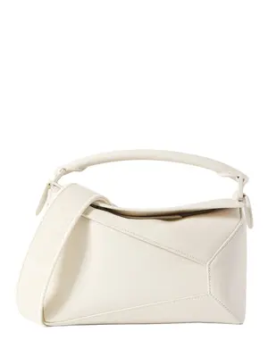 Loewe Puzzle Edge Small Shoulder Bag White