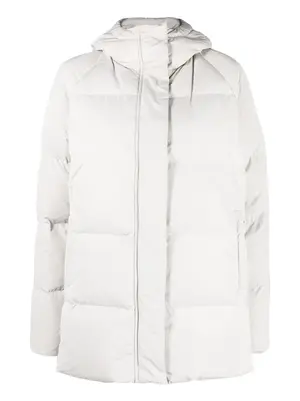 Aspesi Quilted Hooded Coat - Grey