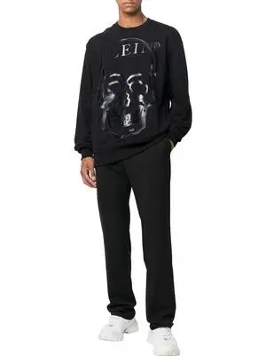 Philipp Plein Skull-print Sweatshirt - Black