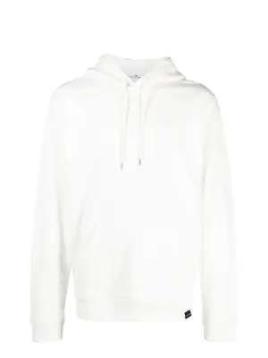 COURREGES Logo Drawstring Hoodie - White