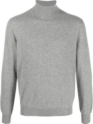 Corneliani Cashmere Roll-neck Jumper - Grey