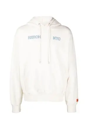 Heron Preston Logo-embroidered Hoodie - White