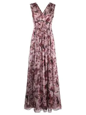 ALBERTA FERRETTI All-over Graphic-print Gown