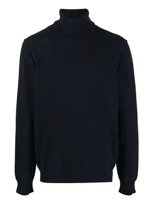 MAISON MARGIELA High-neck Jumper - Blue