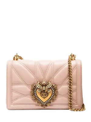 Dolce & Gabbana Dolce & Gabbana Medium Devotion Quilted Shoulder Bag Pink