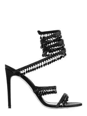 Rene Caovilla Chandelier Crystal-embellished Sandals - Black