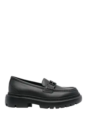 Bally Logo-plaque Loafers - Black