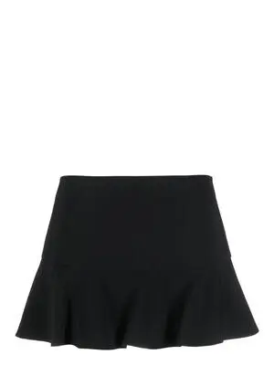 Red Valentino Flared-hem Mini Skirt - Black