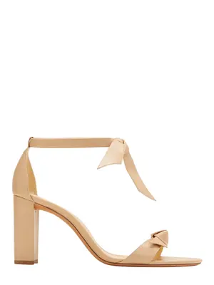 ALEXANDRE BIRMAN Clarita Leather Ankle-tie Sandals - Nude