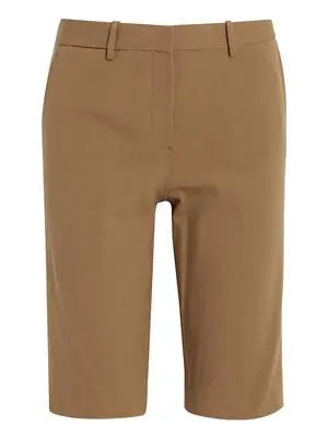 Theory Palmer Cotton-blend Twill Shorts - Camel