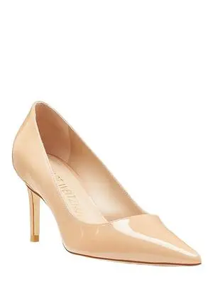 STUART WEITZMAN 75 Pointed Toe Pumps - Adobe Patent