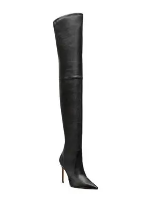 STUART WEITZMAN Ultrasturt 100 Pointed Toe Over-the-knee Boots - Black