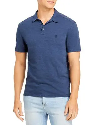 John Varvatos Victor Peace Polo - Oiled Blue