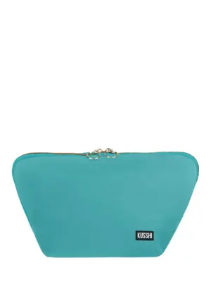 KUSSHI Vacationer Makeup Bag - Sea Green/bright Orange