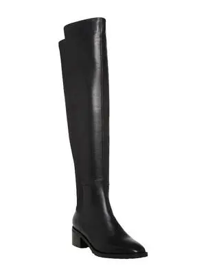 Blondo Sierra Waterproof Over-the-knee Boots - Black Leather