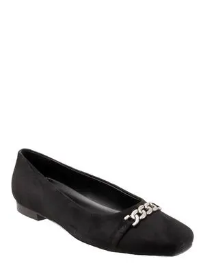 Trotters Trotters Harmony Flat Black Suede