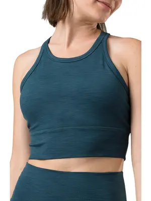 Prana Becksa Rib Sports Bra Bluefin Heather