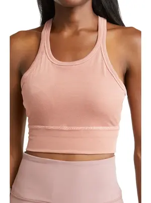 Prana Becksa Rib Sports Bra Cloud Blush Heather