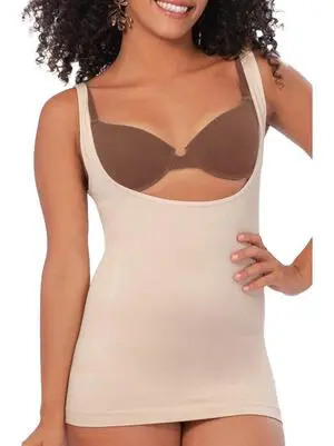 SHAPERMINT ESSENTIALS Open Bust Shaper Camisole - Beige