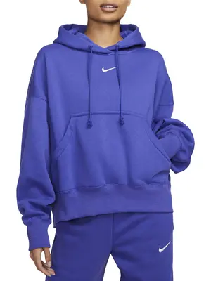 Nike Sportswear Phoenix Fleece Over-Oversized Pullover Hoodie Lapis/ Sail