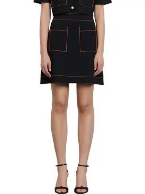 Sandro Elanna Knit Miniskirt - Black