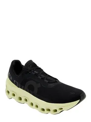 On On Cloudmonster Lace-Up Sneakers Black/acacia