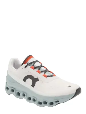 On On Cloudmonster Lace-Up Sneakers Frost/ Surf