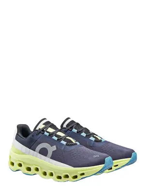 On On Cloudmonster Lace-Up Sneakers Iron/ Hay