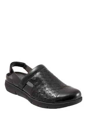 Softwalk Salina Ii Woven Clog - Black