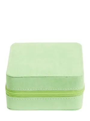 Nordstrom Square Zip Jewelry Box Lime Green