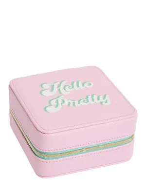 Nordstrom Square Zip Jewelry Box Pink- Hello Pretty