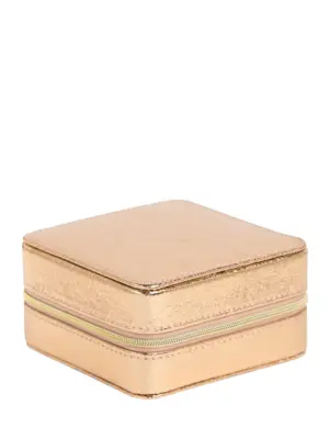 Nordstrom Square Zip Jewelry Box Rose Gold