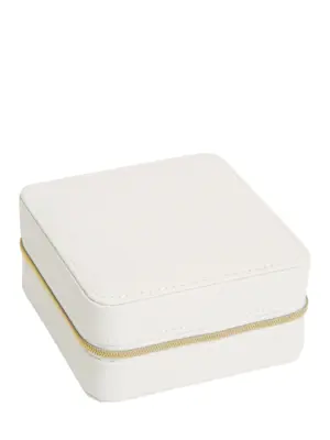 Nordstrom Square Zip Jewelry Box White