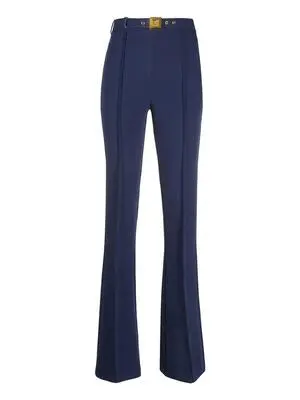 Elisabetta Franchi High-waisted Flared Trousers - Blue