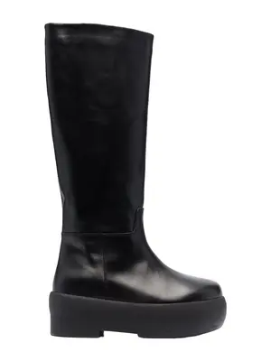 GIABORGHINI Knee-length Platform Boots - Black