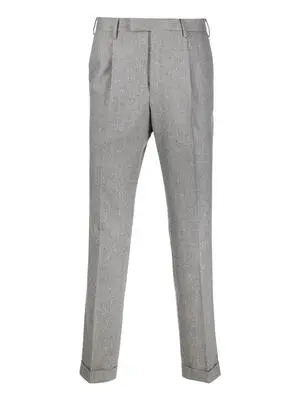 PT TORINO Stretch-wool Trousers - Grey